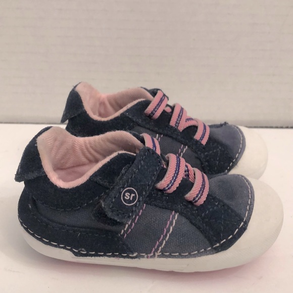 Stride Rite | Shoes | Stride Rite Skylar Infant Girls Sneakers Size 3m Blue Pink And White Sole ...
